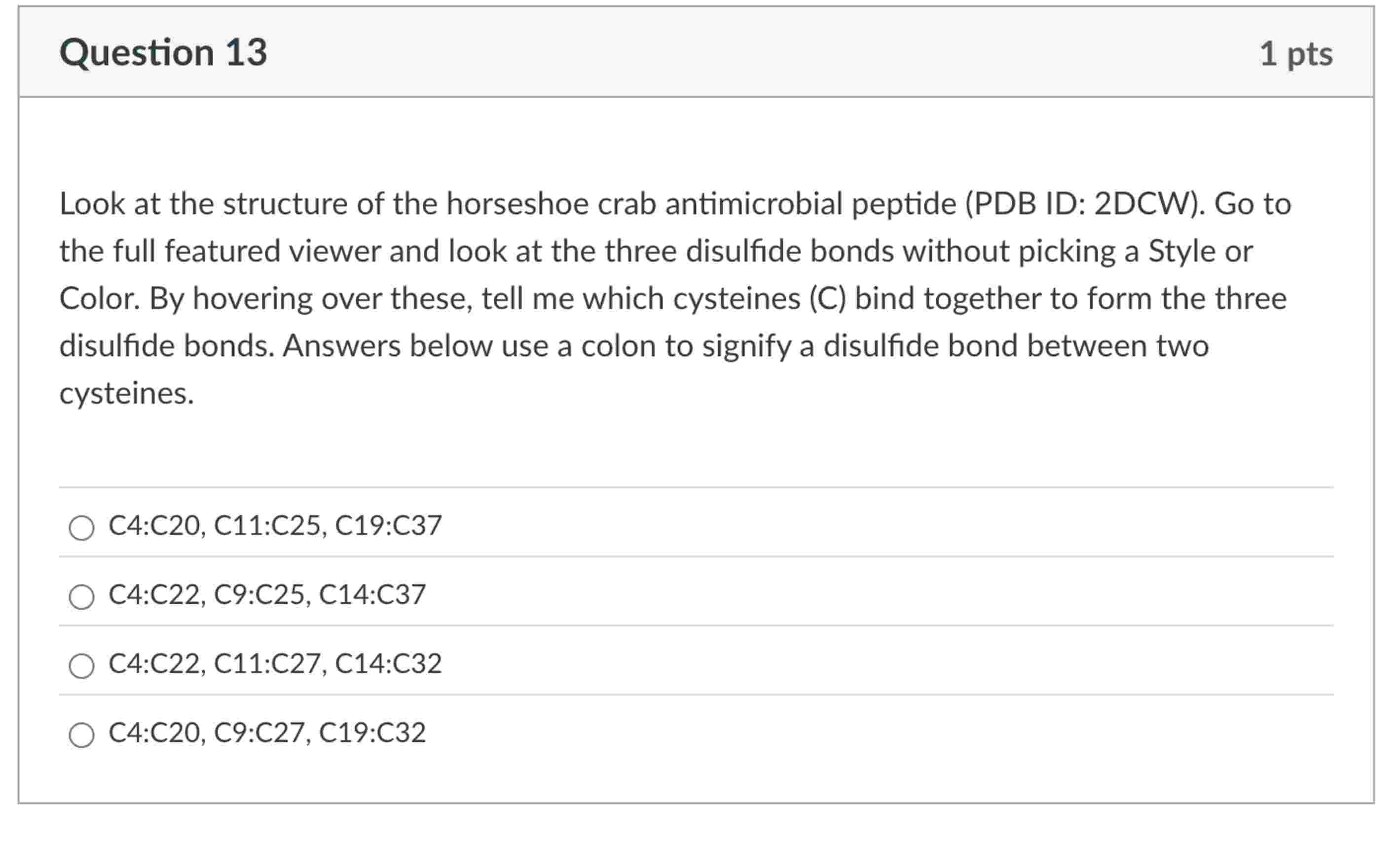 Solved Question 13Look at the structure of the horseshoe | Chegg.com