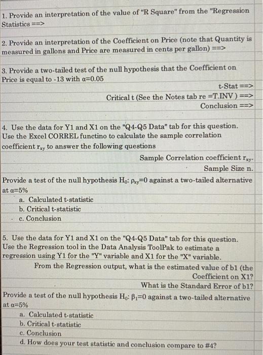 Solved 1. Provide an interpretation of the value of "R | Chegg.com