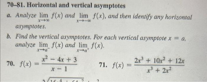 Solved 57-62. Transcendental functions Determine the end | Chegg.com