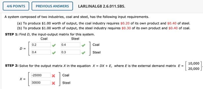 Solved Linear Algebra solve each equation step-by-step with | Chegg.com