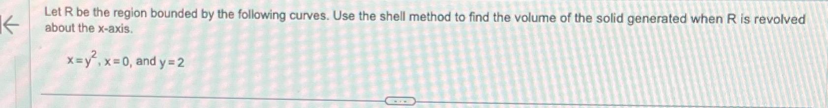 Solved Let R ﻿be the region bounded by the following curves. | Chegg.com