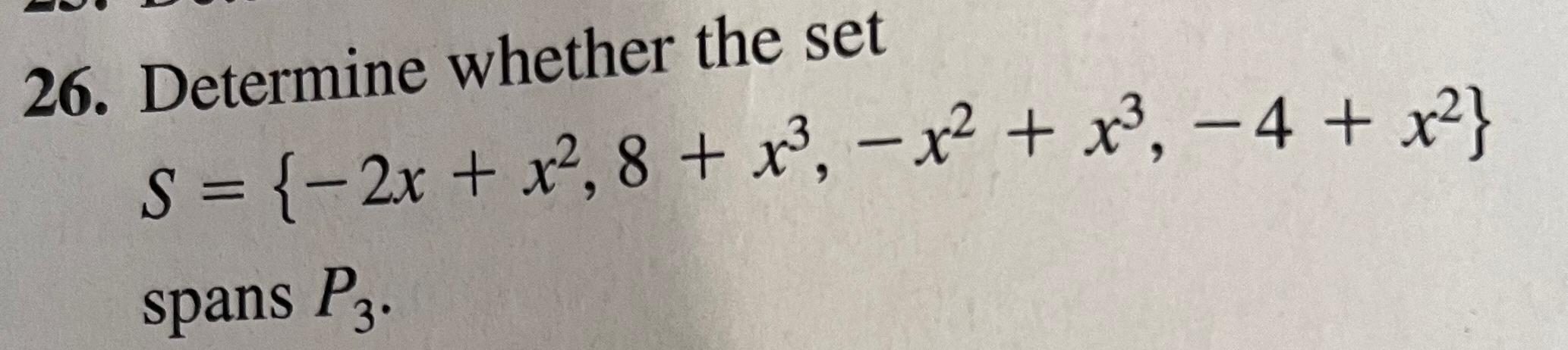Solved Determine whether the | Chegg.com