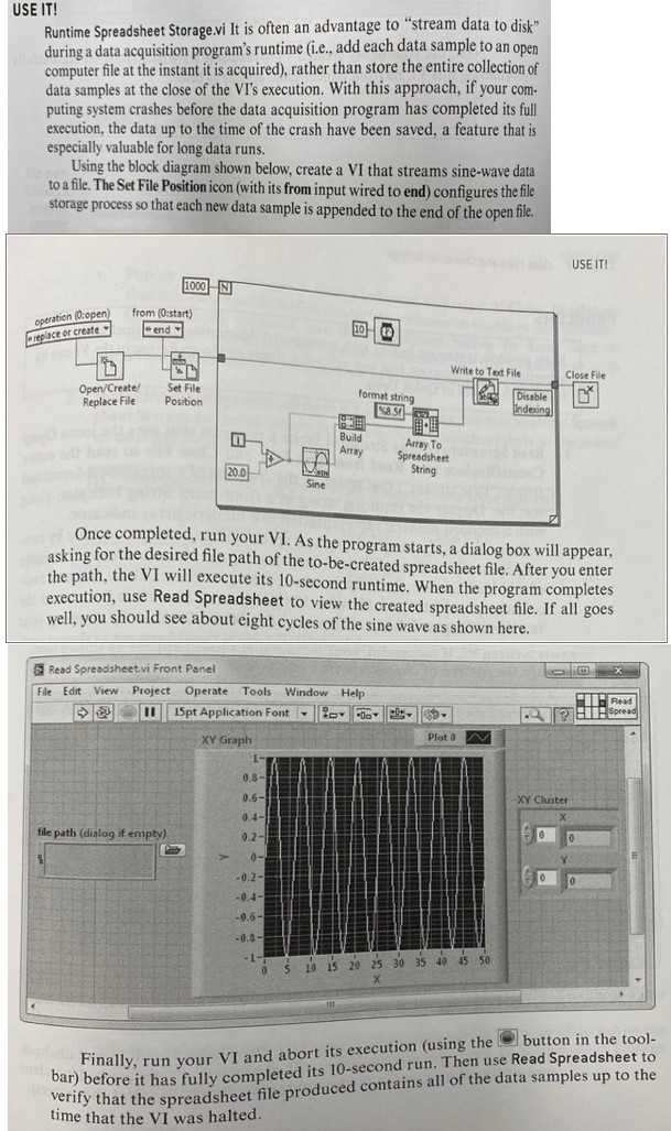 Solved Finally, run your VI and abort its execution (using | Chegg.com