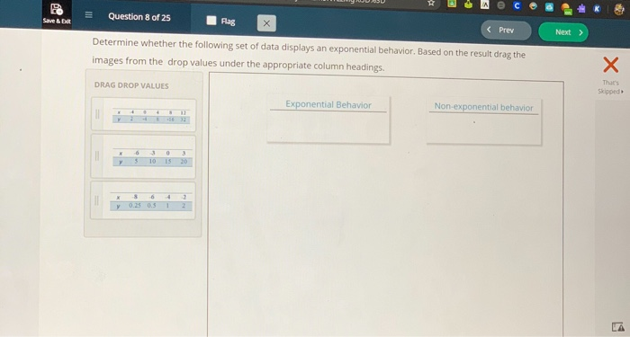 Solved Question 8 of 25 Rag Se & Determine | Chegg.com