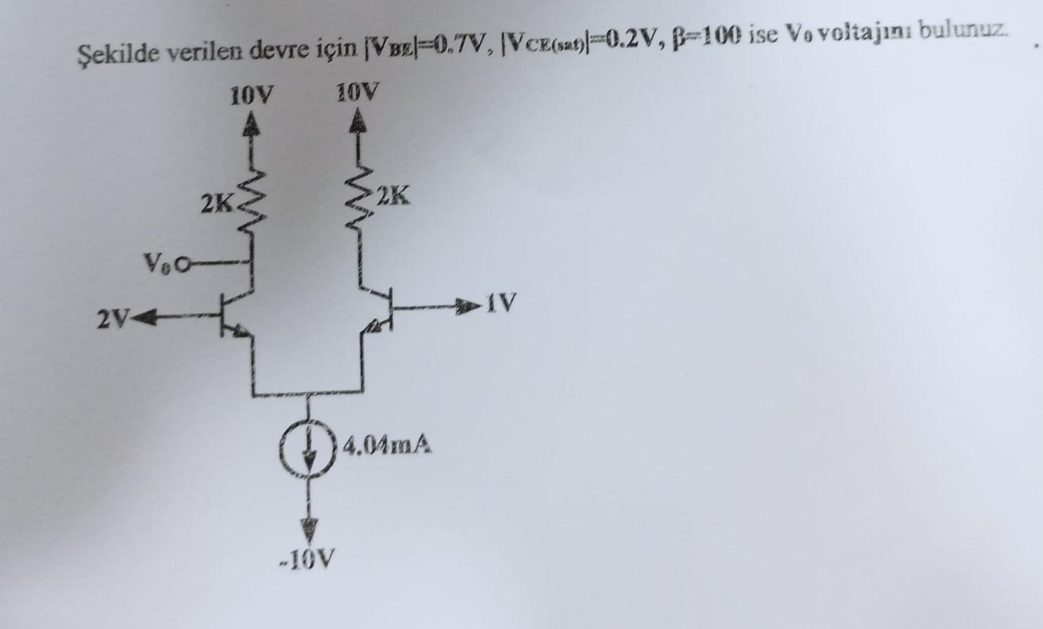 Solved For the circuit shown in the figure, find the voltage | Chegg.com