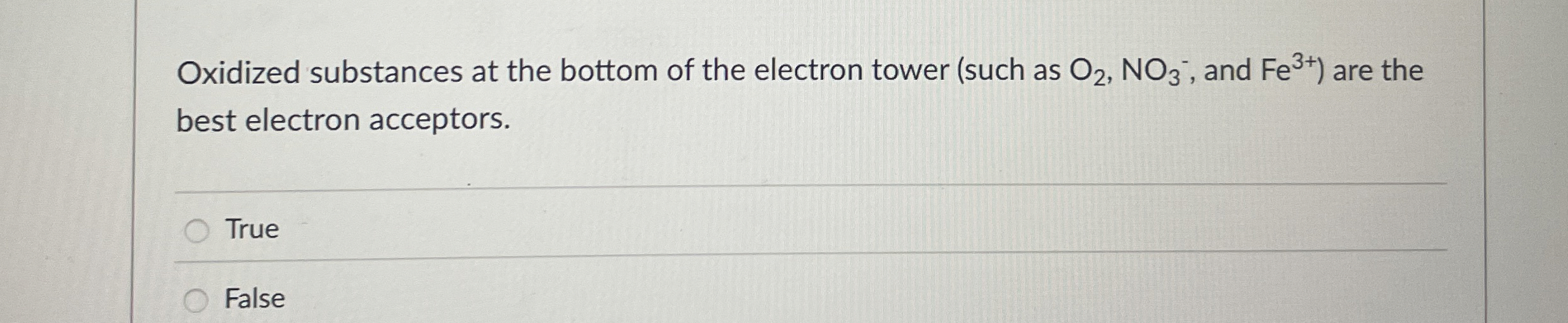Solved Oxidized substances at the bottom of the electron | Chegg.com