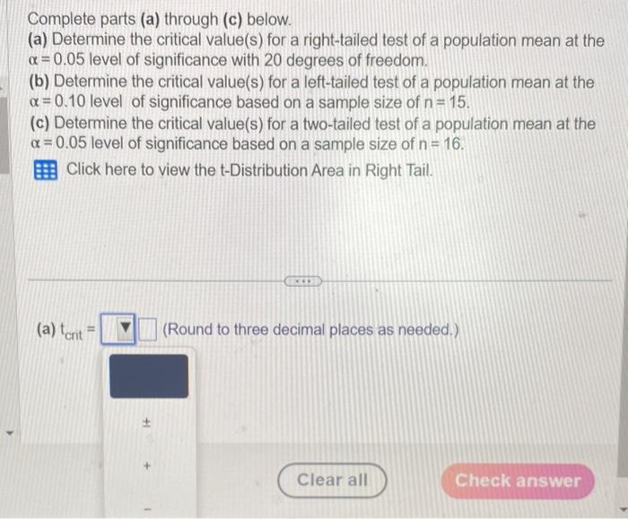 Solved Complete parts (a) through (c) below. (a) Determine | Chegg.com
