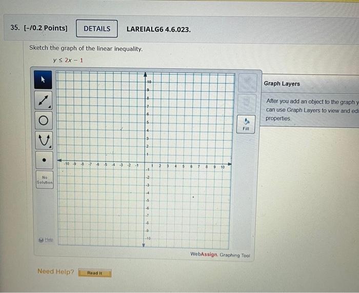 Solved Sketch the graph of the linear inequality. y≤2x−1 | Chegg.com
