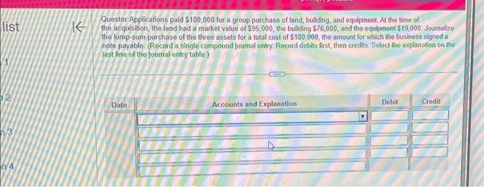 Solved Questor Applications paid \$180,000 for a group | Chegg.com
