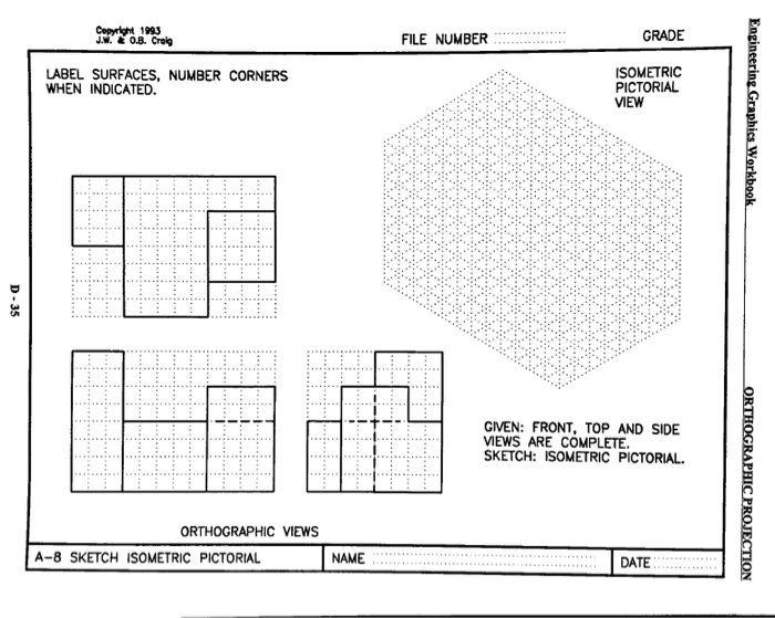Solved FILE NUMBER GRADE LABEL SURFACES, NUMBER CORNERS WHEN | Chegg.com