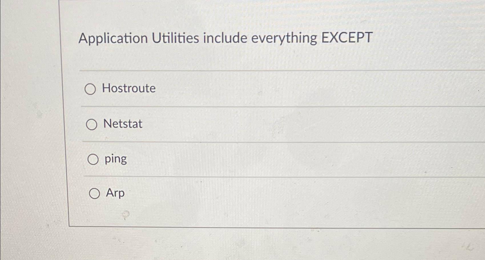 Solved Application Utilities include everything | Chegg.com