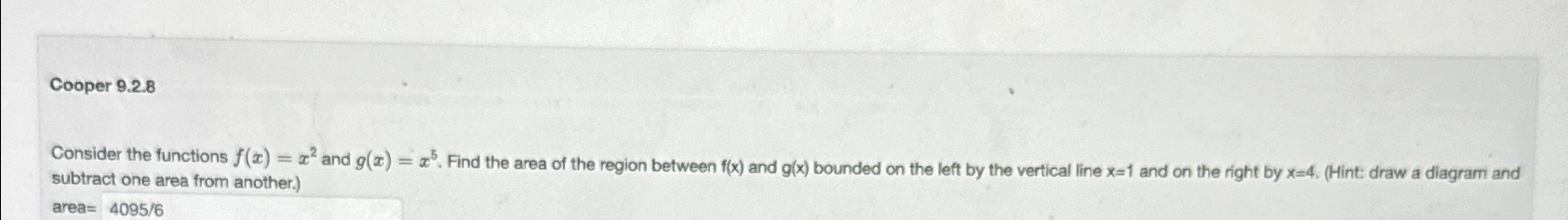 Solved Cooper 9.2 .8Consider the functions f(x)=x2 ﻿and | Chegg.com