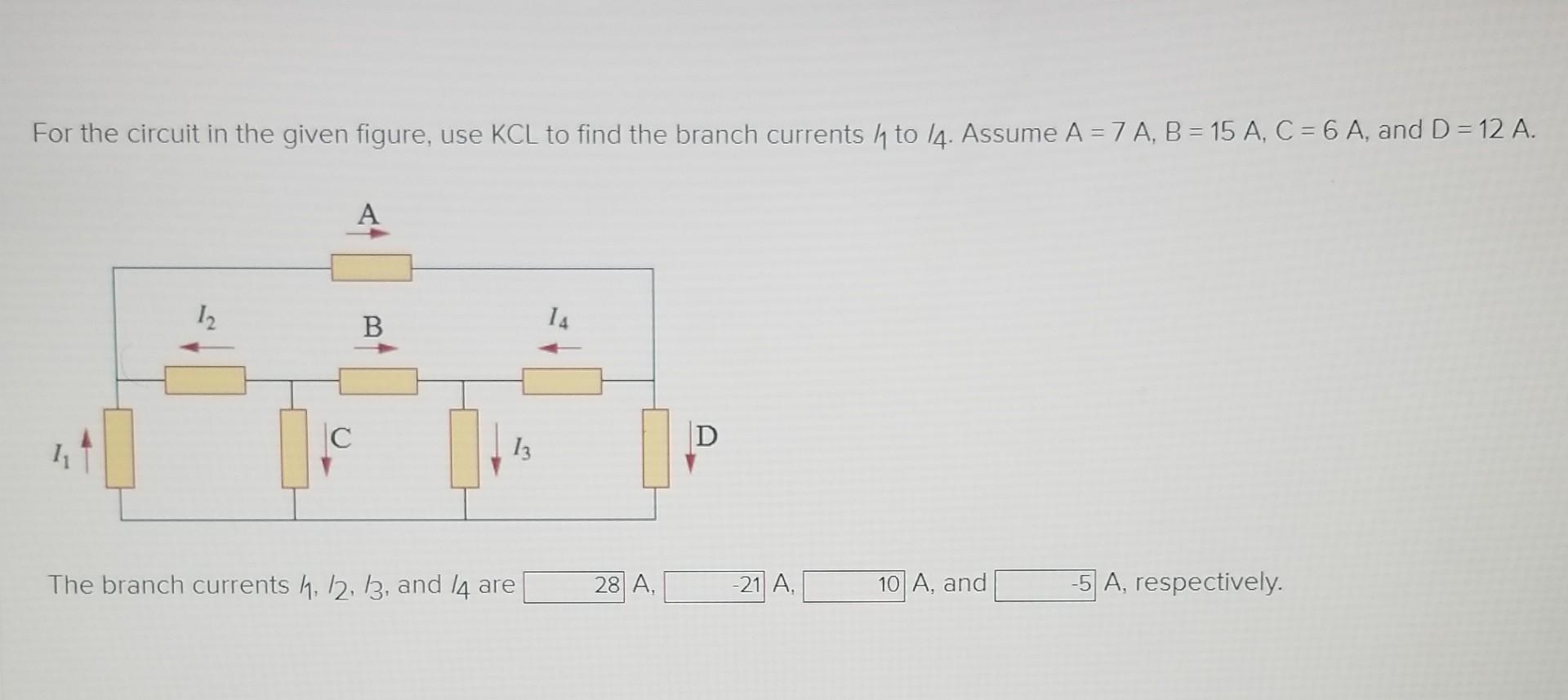 Solved For the circuit in the given figure, use KCL to find | Chegg.com