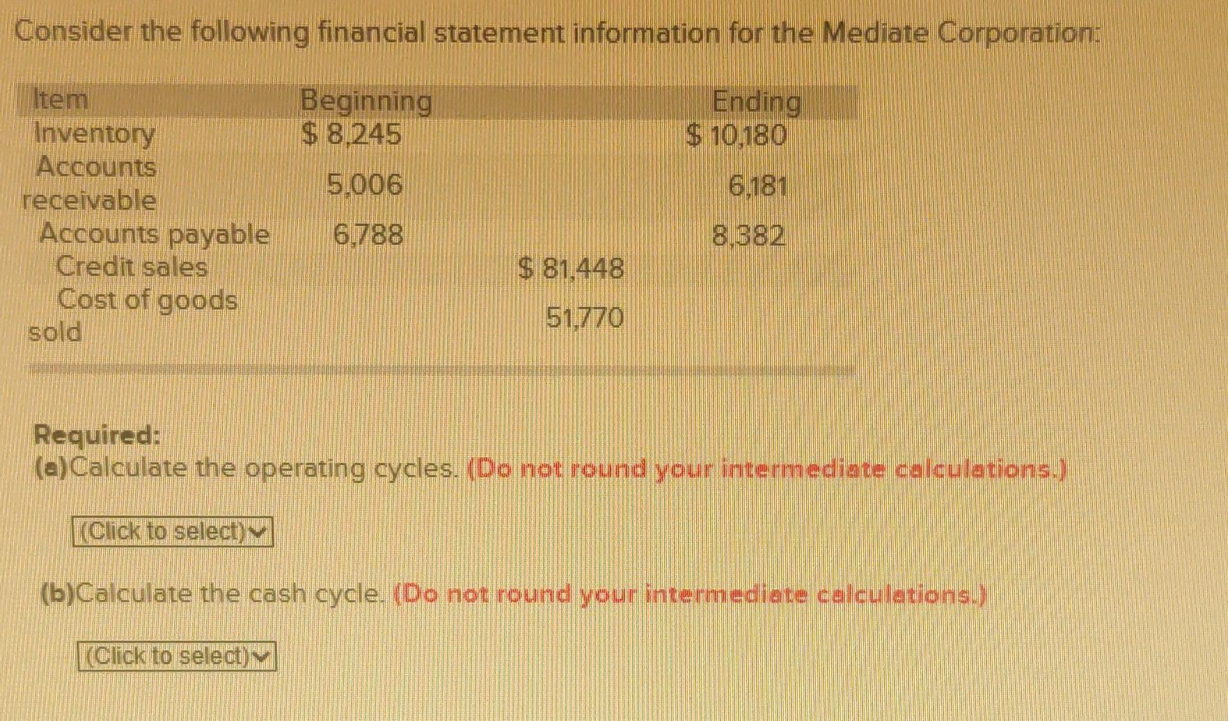 Solved Consider the following financial statement | Chegg.com