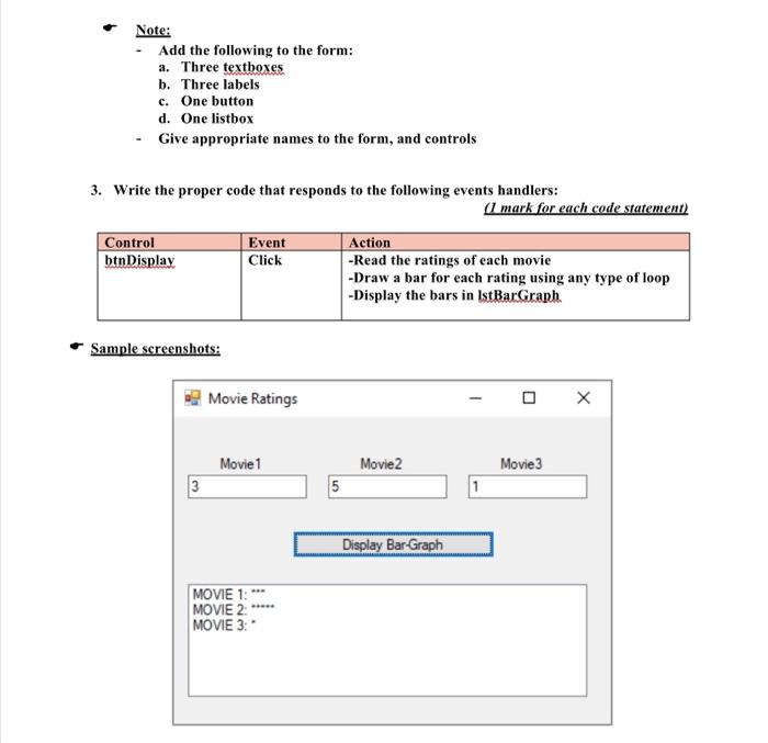 Solved Instructions: 1. Create a new project named | Chegg.com