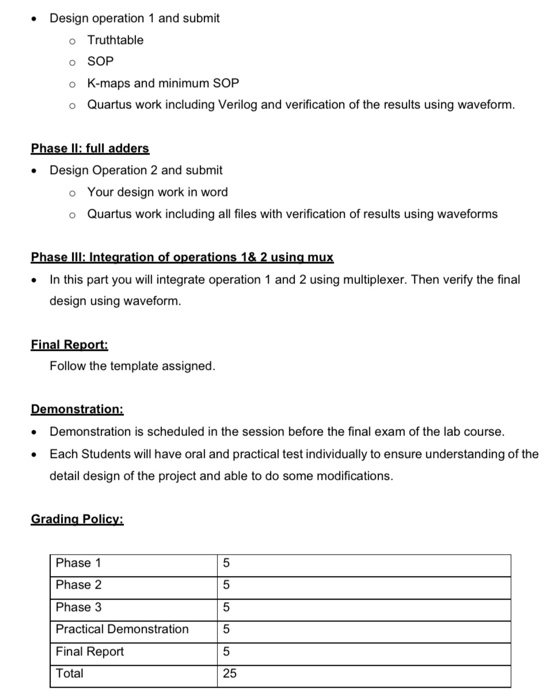 Problem statement: In this project, you will design | Chegg.com
