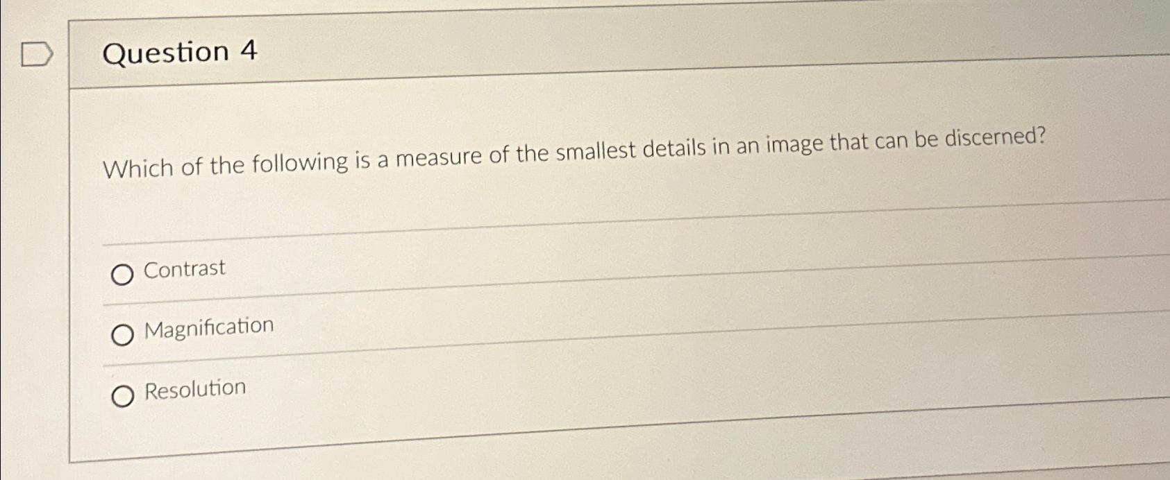 Solved Question 4Which of the following is a measure of the | Chegg.com