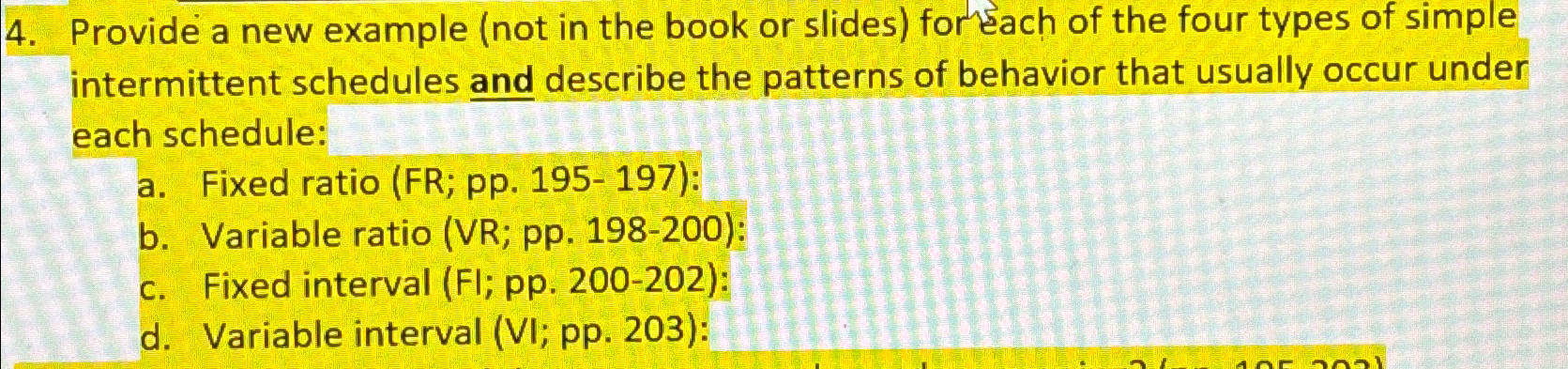 Solved Provide a new example (not in the book or slides) | Chegg.com