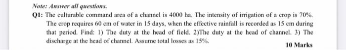 Solved Note: Answer all questions. Q1: The culturable | Chegg.com