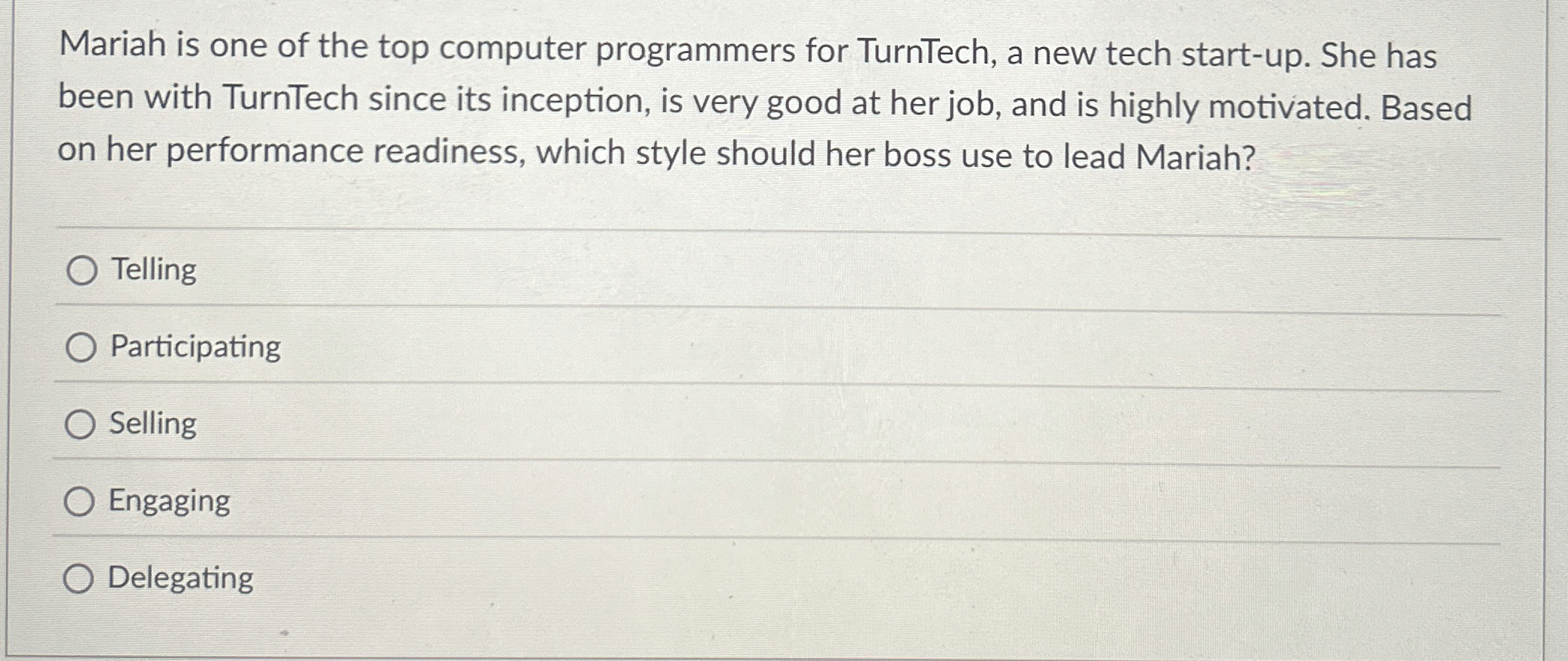 Solved Mariah is one of the top computer programmers for | Chegg.com