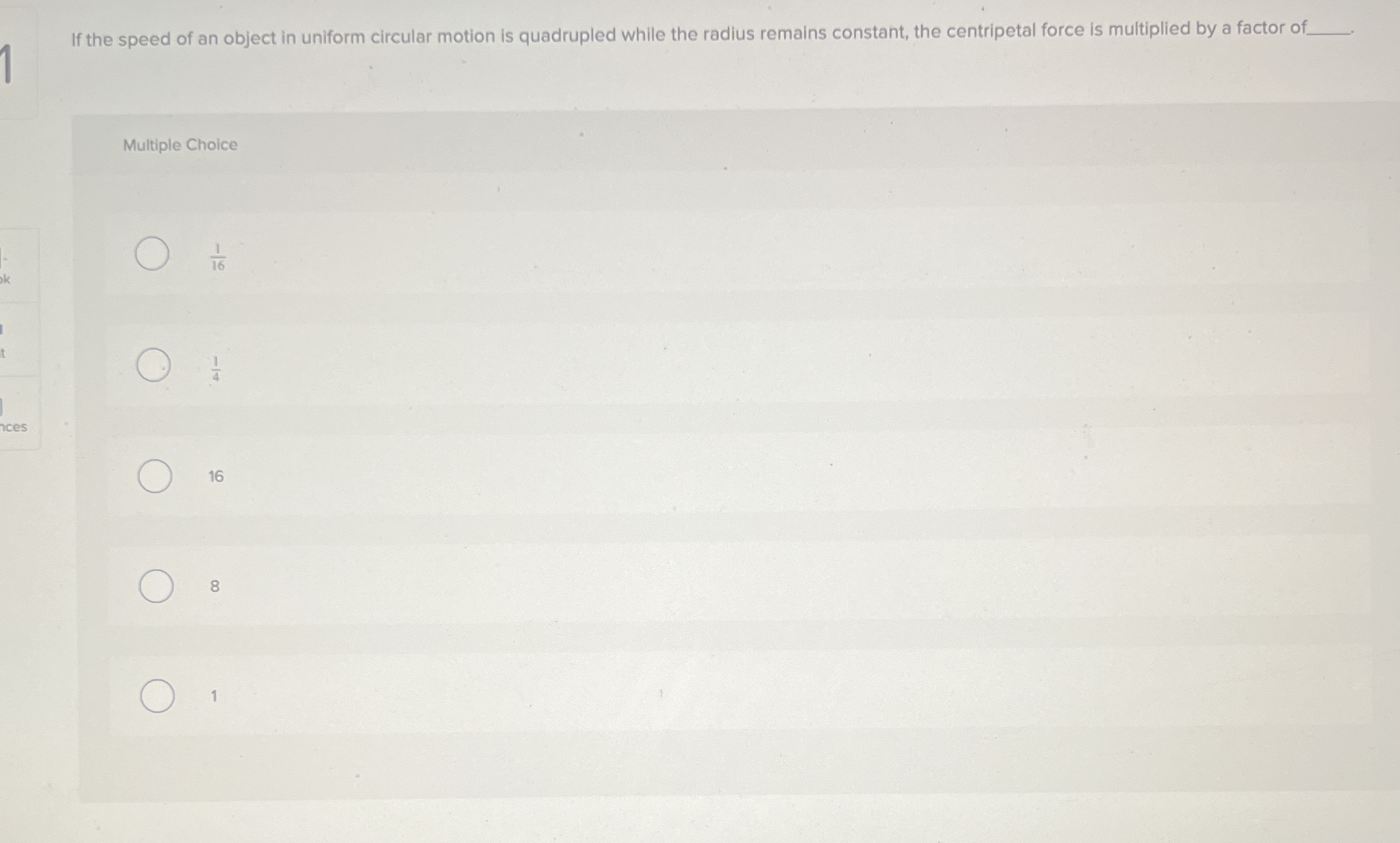 Solved If the speed of an object in uniform circular motion | Chegg.com