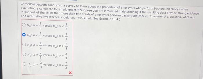 Solved CareerBuilder.com conducted a survey to learn about | Chegg.com