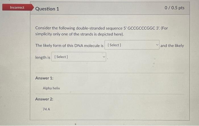 Solved Consider the following double-stranded sequence 5' | Chegg.com