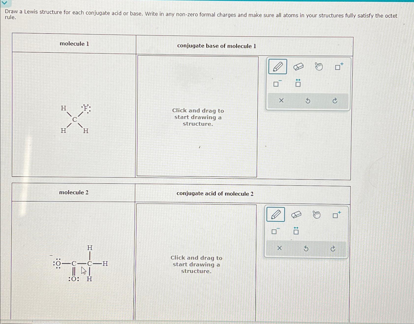Solved Draw a Lewis structure for each conjugate acid or | Chegg.com