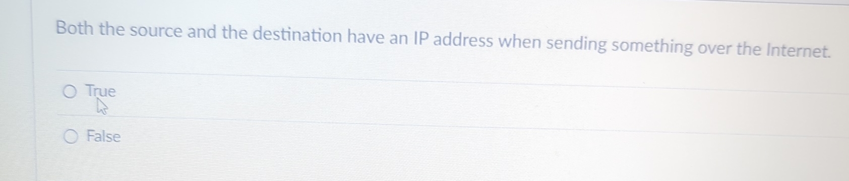 Solved Both the source and the destination have an IP | Chegg.com