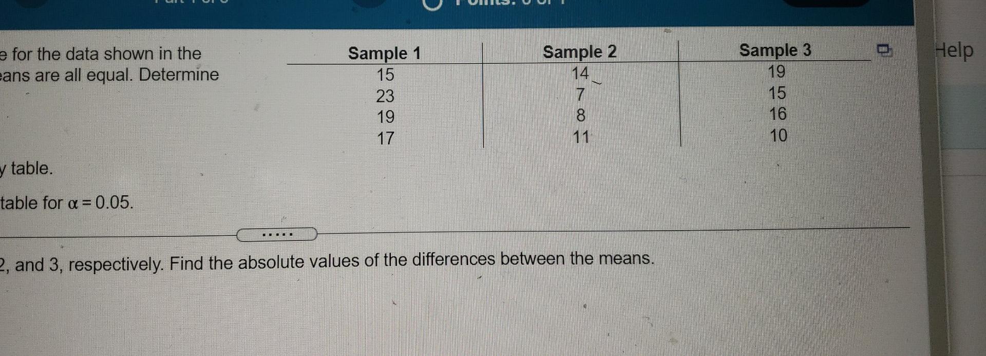 Solved S The conclusion of a one-way ANOVA procedure for the | Chegg.com
