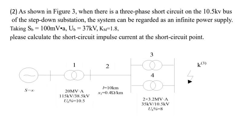 Solved (2) As shown in Figure 3, when there is a three-phase | Chegg.com