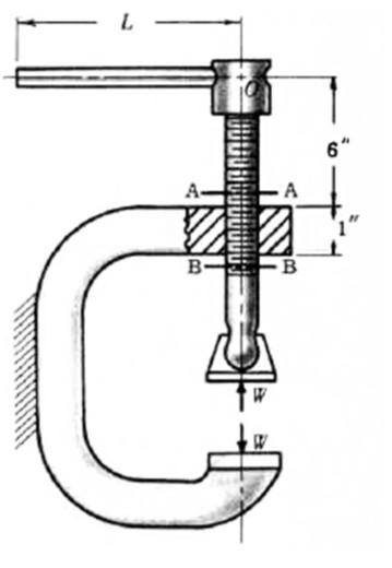 Solved Using the data provided below, design a type “C” vise | Chegg.com