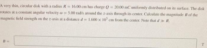 Solved very thin, circular disk with a radius R=16.00 cm has | Chegg.com