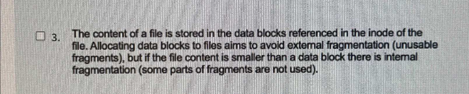 Solved ud this true or false: The content of a file is | Chegg.com