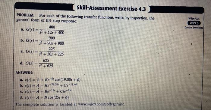Solved Skill-Assessment Exercise 4.4 I PROBLEM: For each of | Chegg.com Solved Skill-Assessment Exercise 4.4 I PROBLEM: For each of | Chegg.com