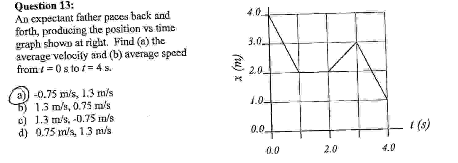 Solved Question 13:An expectant father paces back andforth, | Chegg.com