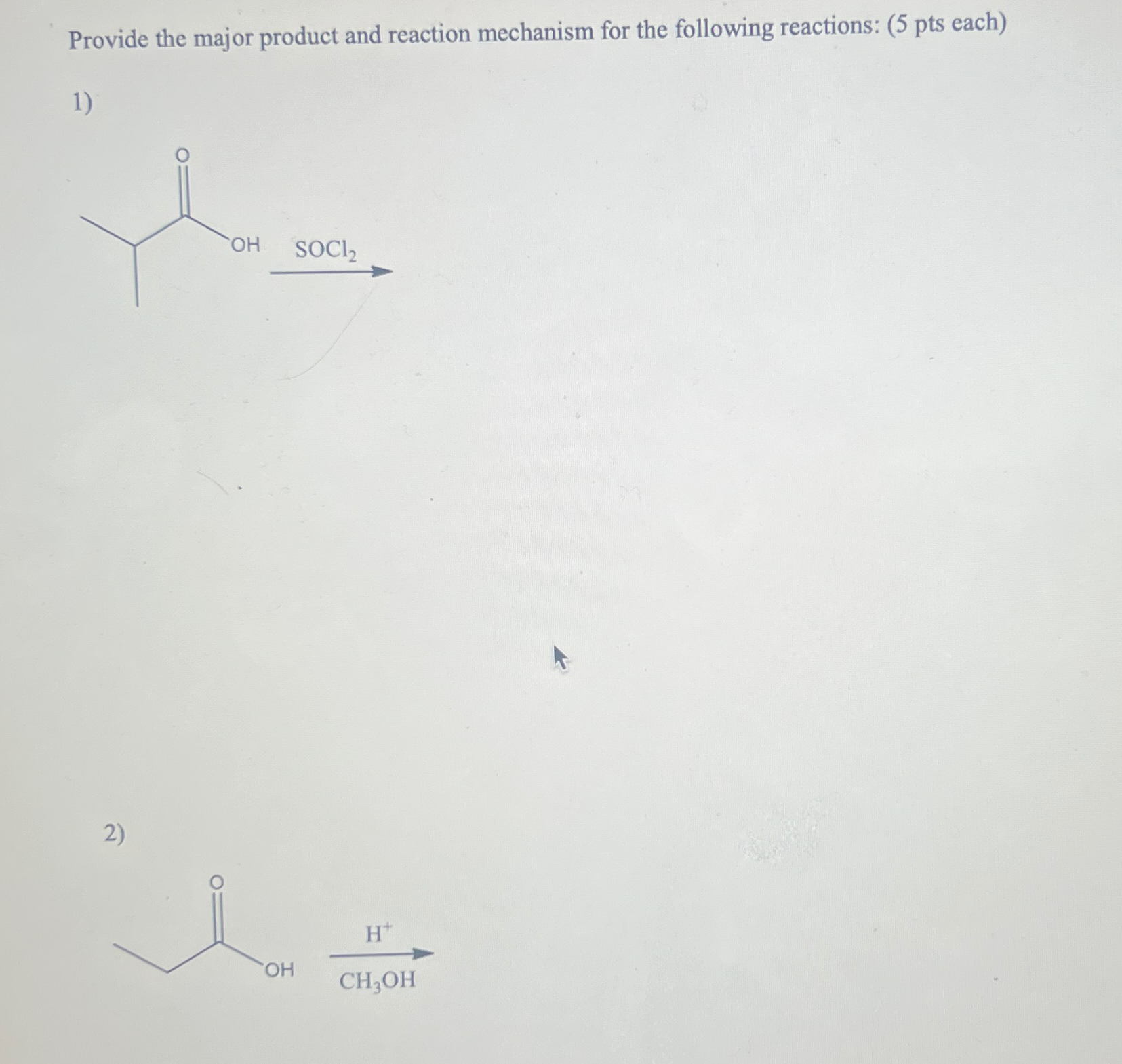 Solved Provide the major product and reaction mechanism for | Chegg.com