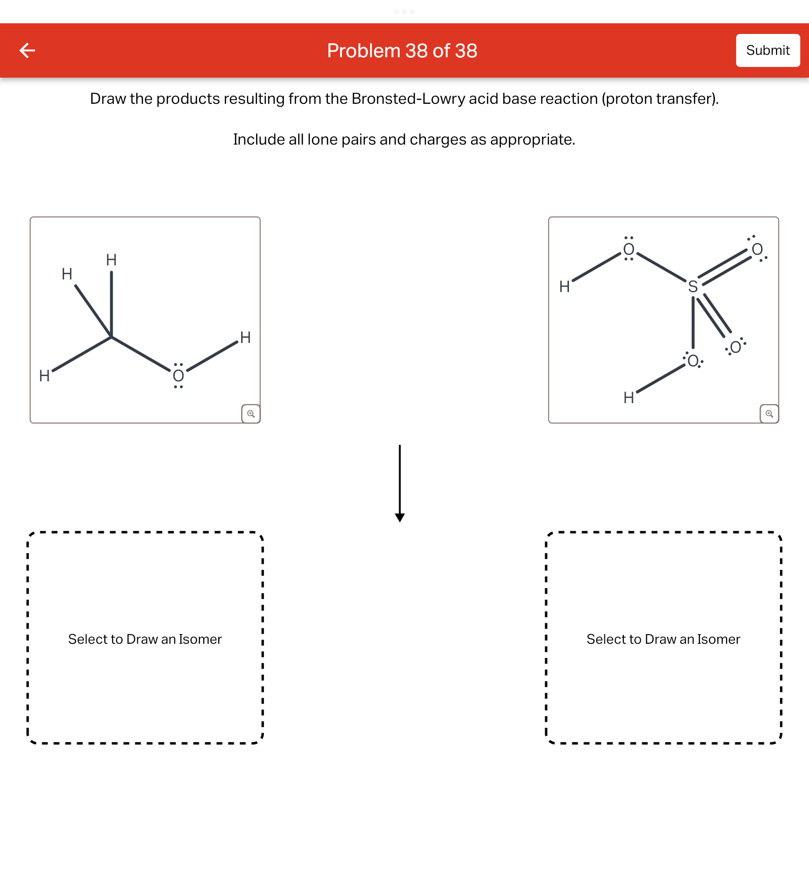 Solved Draw the products resulting from the Bronsted-Lowry | Chegg.com