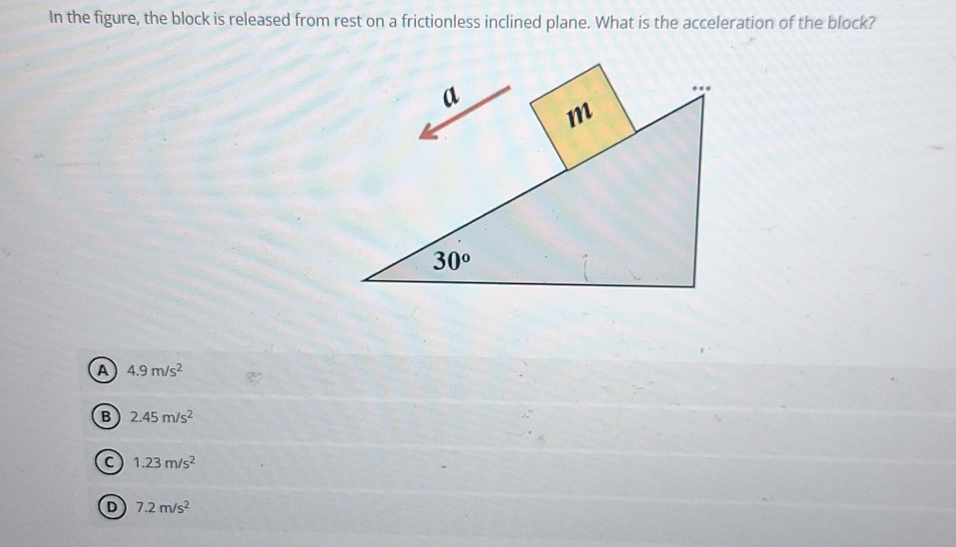 Solved In the figure, the block is released from rest on a | Chegg.com
