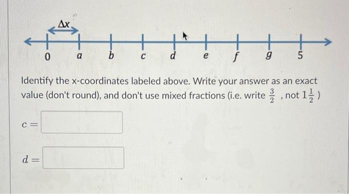 Solved The line segment above from x=0 to x=5 is partitioned | Chegg.com