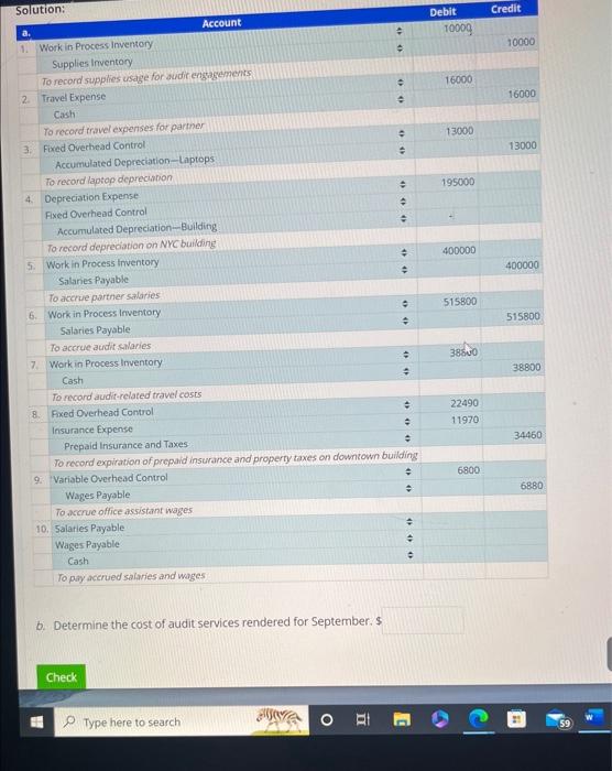 Solved Service industry; journal entries and CSR Kalogrides | Chegg.com
