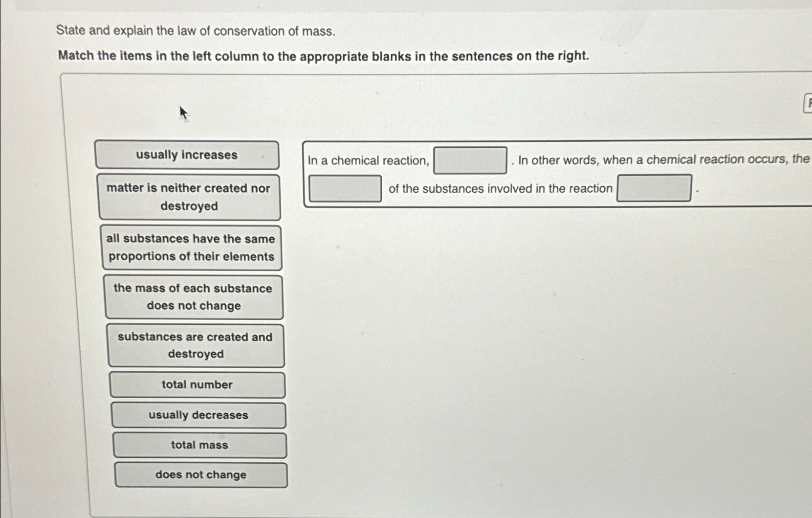 Solved State and explain the law of conservation of | Chegg.com