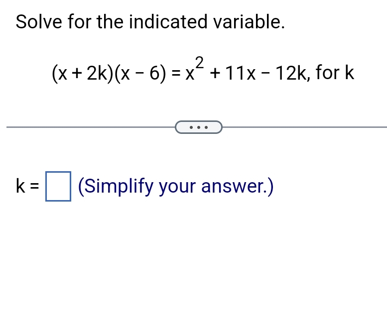 Solved Solve for the indicated | Chegg.com