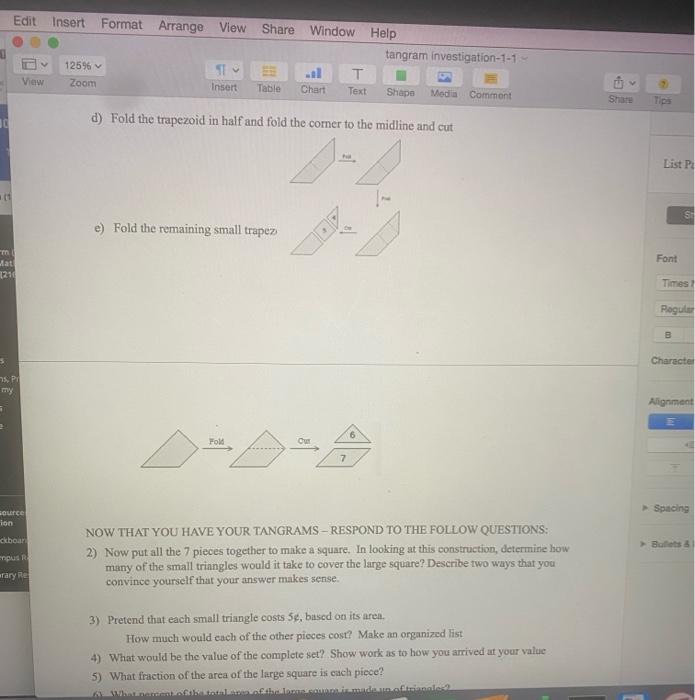 Solved Edit Insert Format Arrange View Share Window Help | Chegg.com