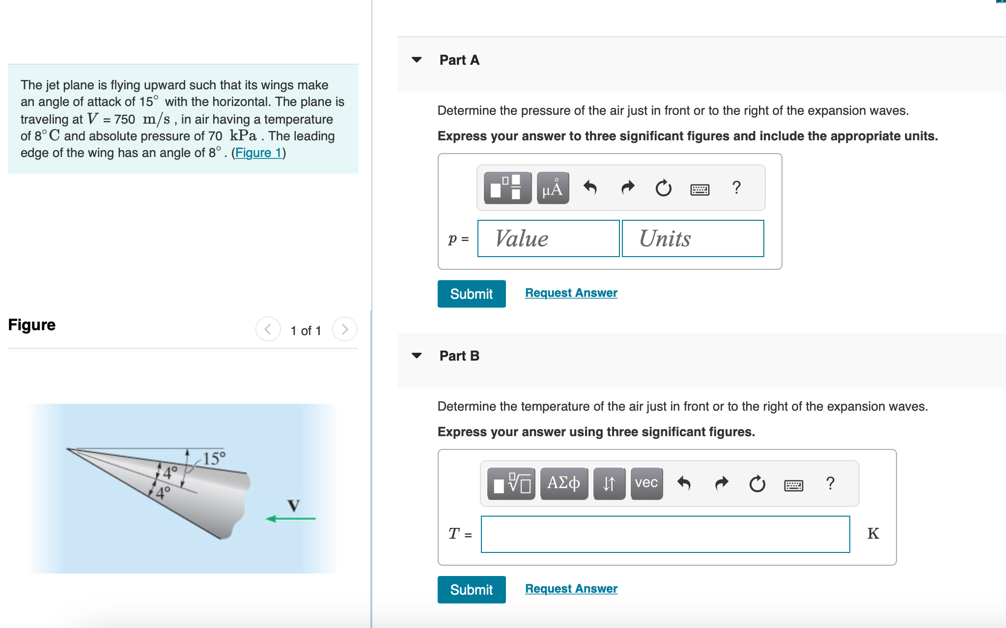 Solved The jet plane is flying upward such that its wings | Chegg.com