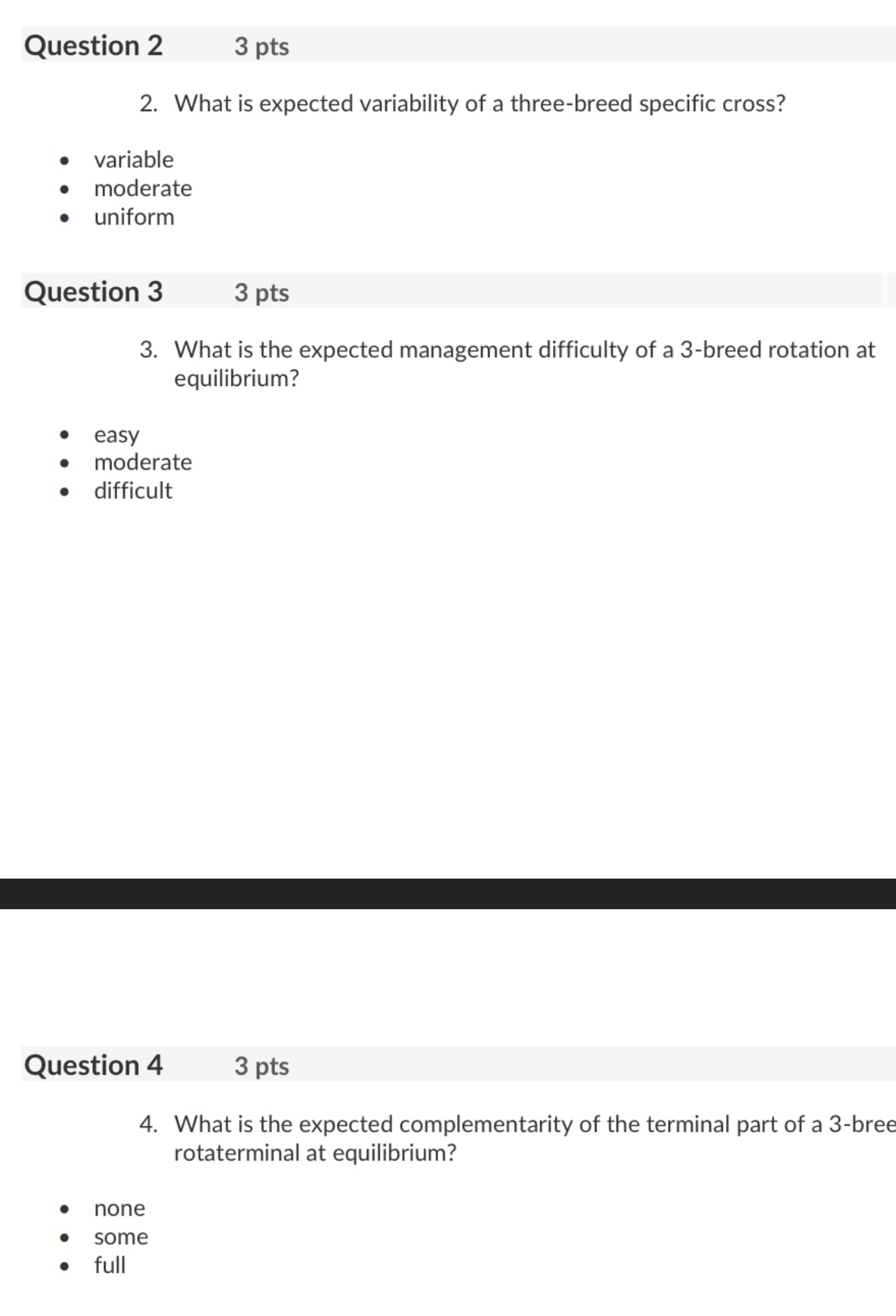 Solved Question 23 ﻿pts2. ﻿What is expected variability of a | Chegg.com