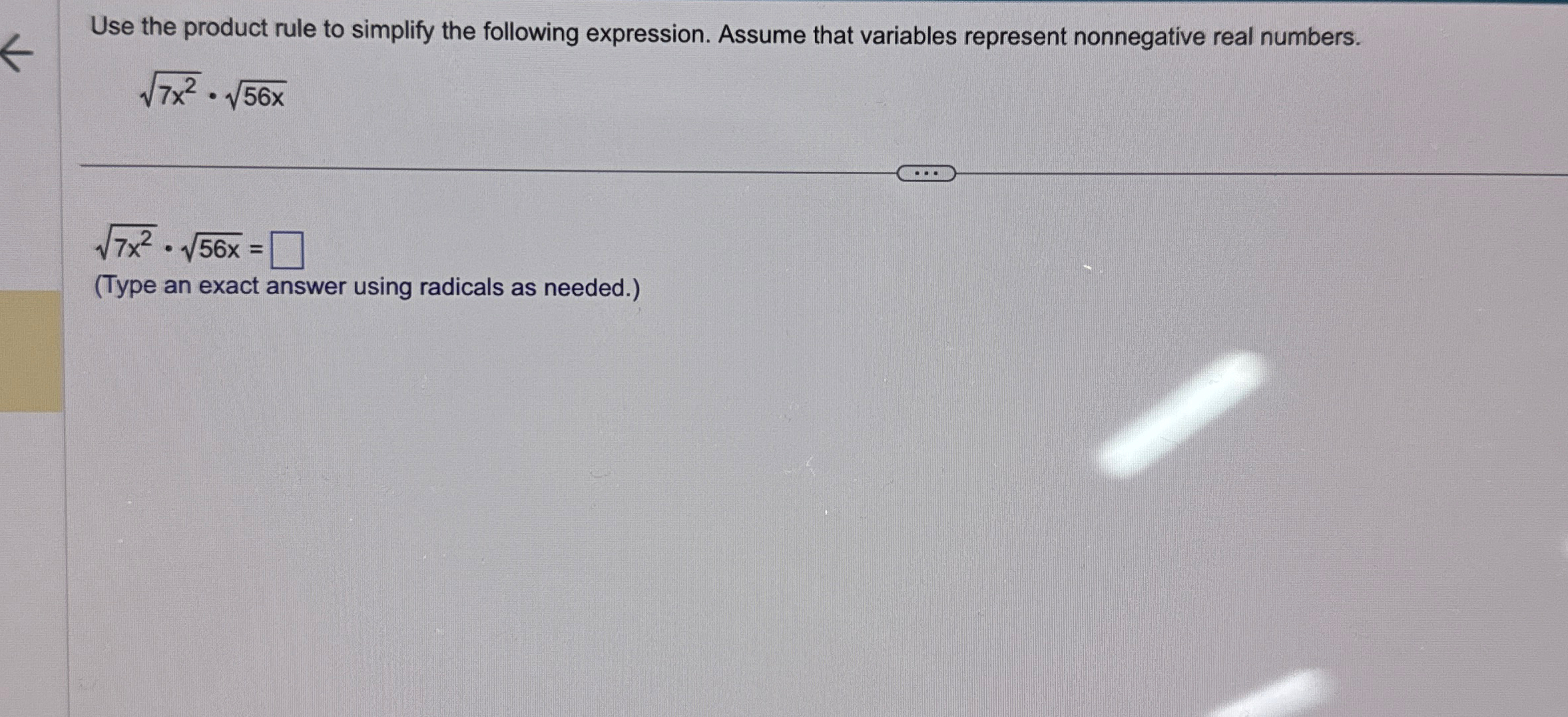 Solved Use the product rule to simplify the following | Chegg.com