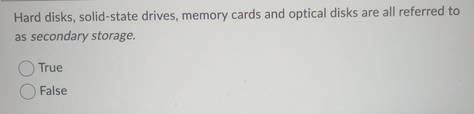 Solved Hard disks, solid-state drives, memory cards and | Chegg.com