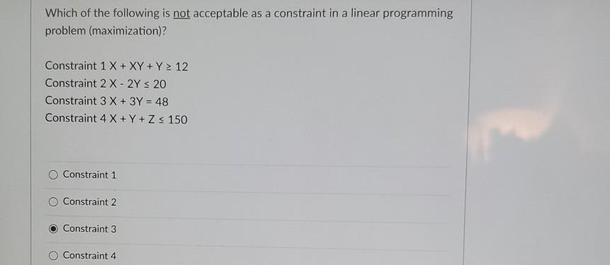 Solved Which of the following is not acceptable as a | Chegg.com