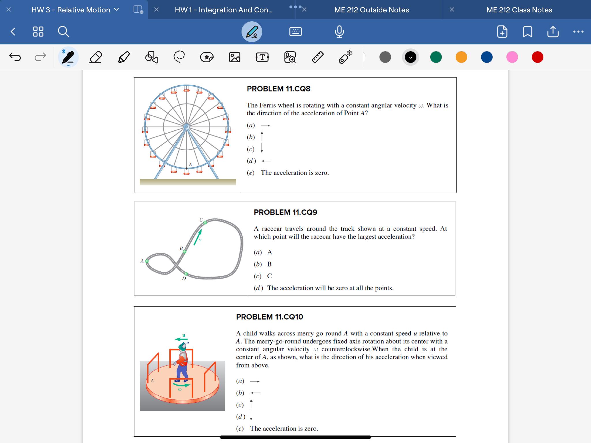 Solved • ﻿PROBLEM 11.CQ8The Ferris wheel is rotating with a | Chegg.com